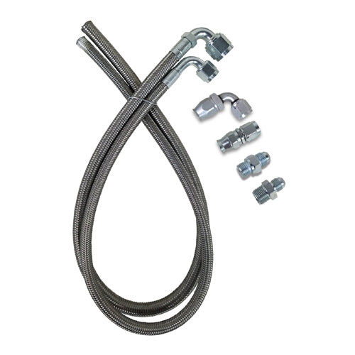 Power Steering Line Kit for Ford 1 piece Rack & Pinion (aftermarket) w ...