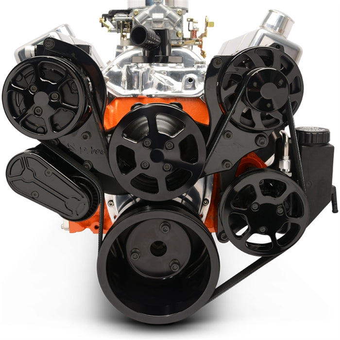 Big Block Chevy S-Drive 8 Rib Pulley Kit Raven Series – Eddie Motorsports